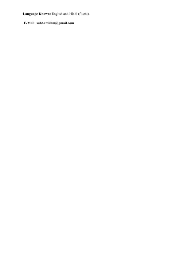 Subham resume (2) (1) | PDF