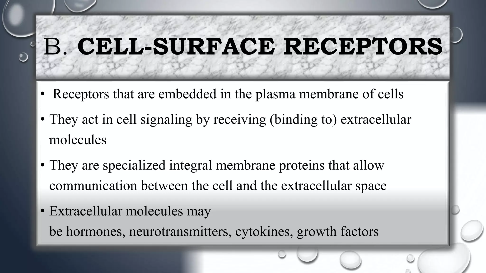 Proteins receptors (Identification and Characterization) | PPTX