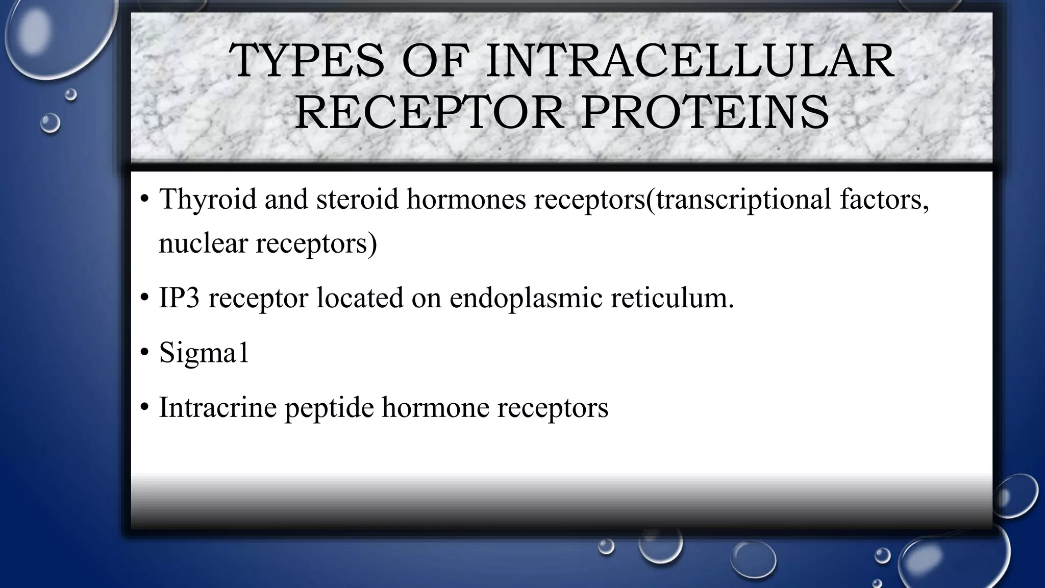 Proteins receptors (Identification and Characterization) | PPTX