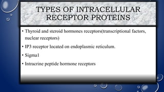 Proteins receptors (Identification and Characterization) | PPTX