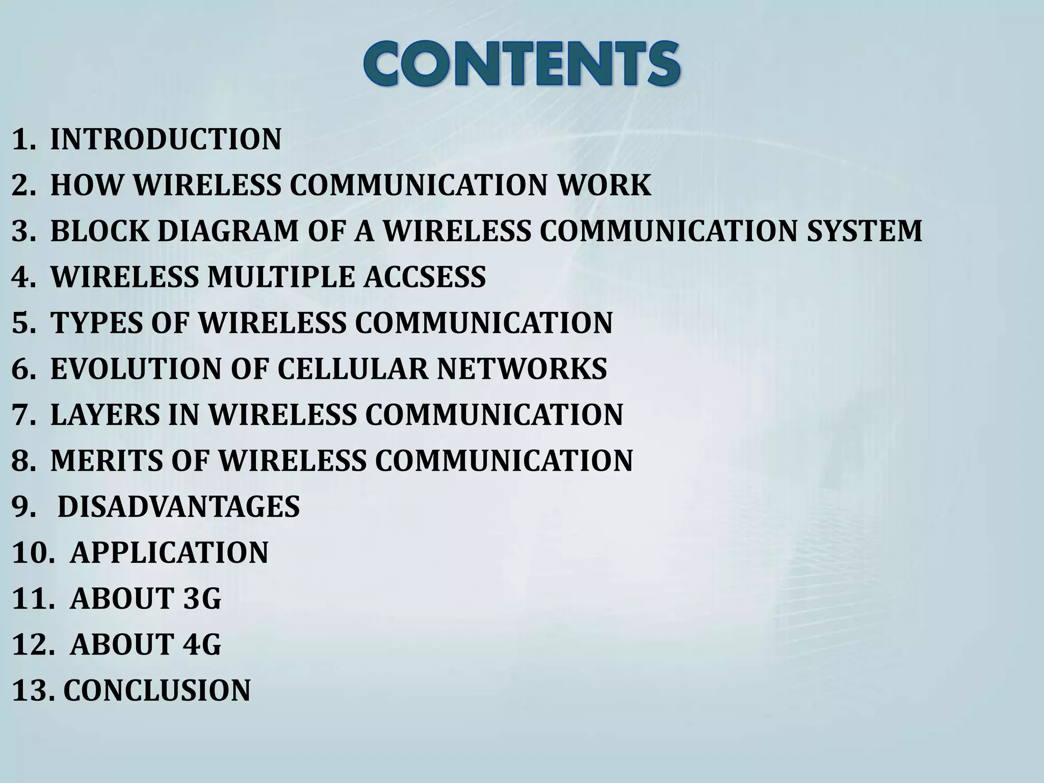 wireless communication system | PPTX