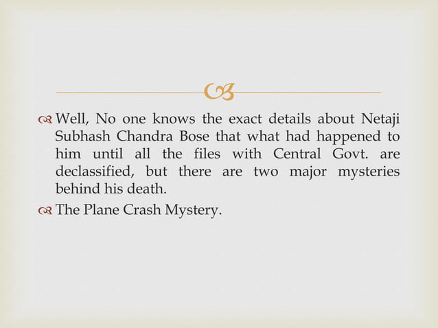 Netaji Subhash Chandra Bose's 125th Birth Anniversary | PPT