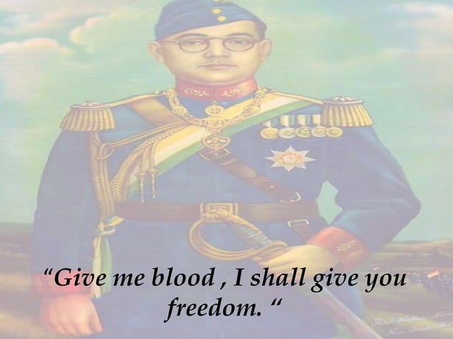 Subhash Chandra Bose &Indian National Army. | PPTX | Hinduism ...