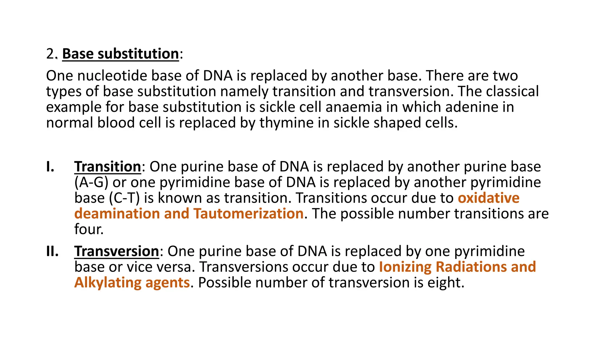 Mechanism of chemical mutagens to induce mutation | PPTX