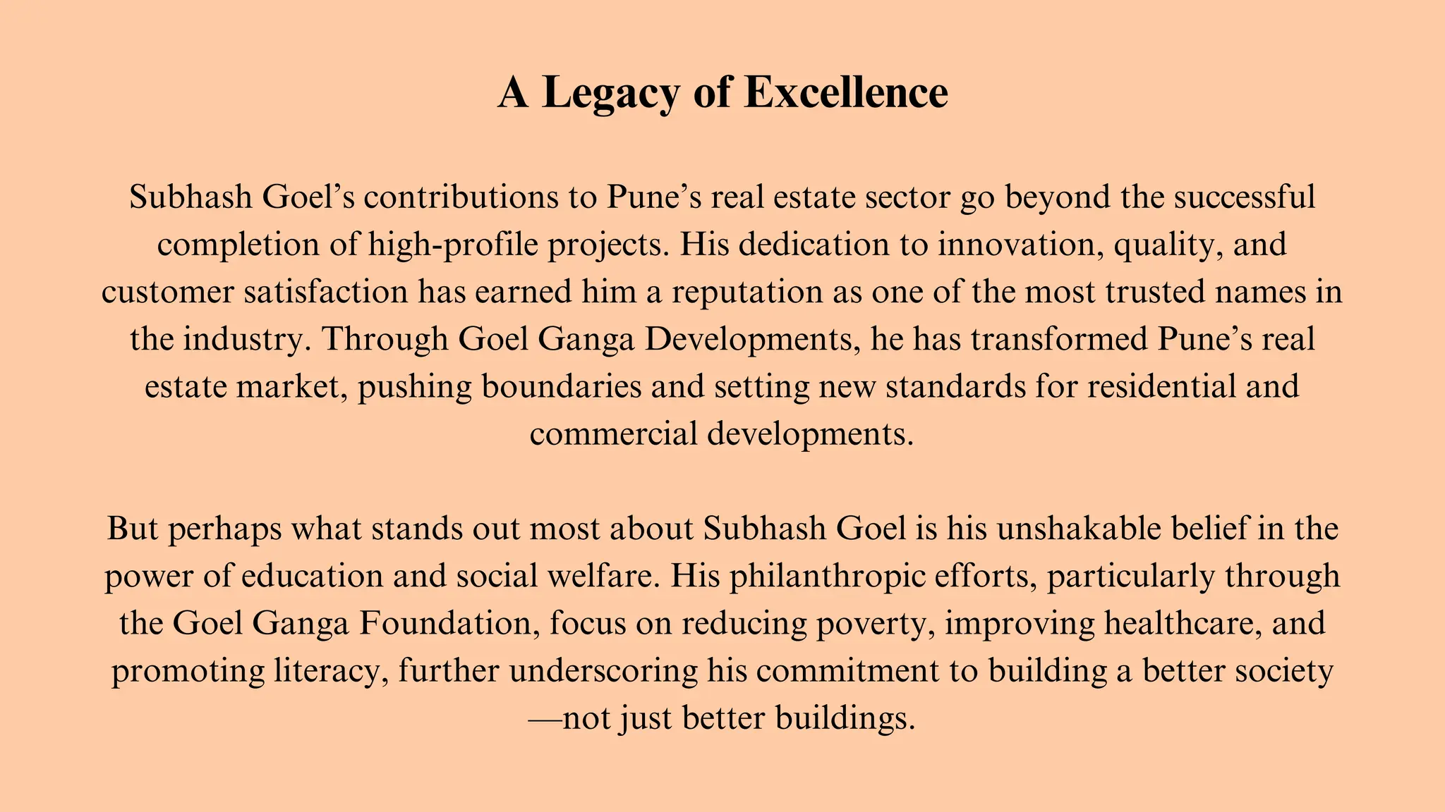 Subhash Goel Pune- The Mind Behind Pune’s Most Iconic Properties | PDF ...