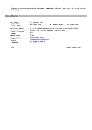Subhash pawar new | DOC