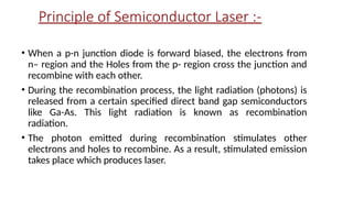 Semiconductor laser by Subhashree behera | PPTX