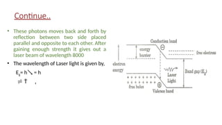 Semiconductor laser by Subhashree behera | PPTX