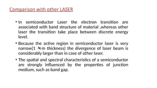 Semiconductor laser by Subhashree behera | PPTX