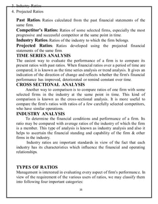 Ratio Analysis project | DOCX