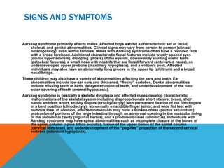 AARSKOOG SYNDROME | PPTX