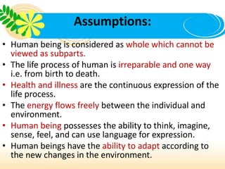 NURSING THEORY Martha Rogers - The Science of Unitary Human Beings | PPTX