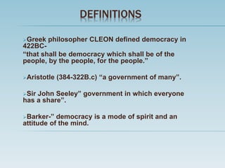 DEMOCRACY | PPT