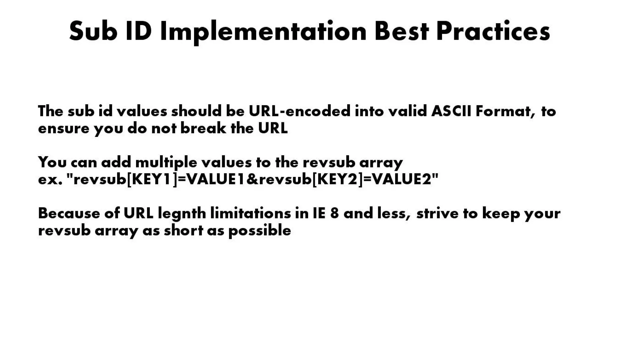 Revcontent Sub ID implementation | PDF