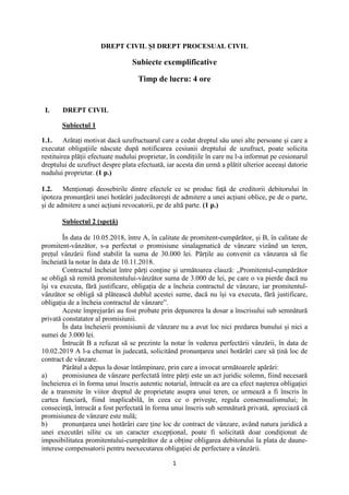 Subiecte exemplificative si barem - drept civil si drept procesual civil.doc