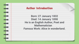 Alice in wonderland | PPTX