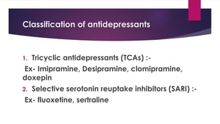 ANTIDEPRESSENT DRUG-MENTAL HEALTH NURSING | PDF
