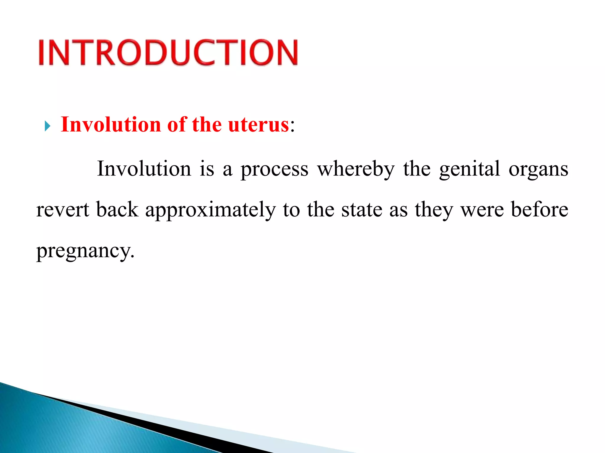 Subinvolution of the uterus | PPTX
