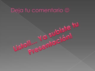 Subir ppt | PPT