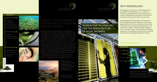Subitec - Photobioreactor Specialists | PPT
