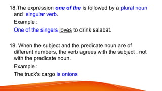 Subj.verb agreement | PPT