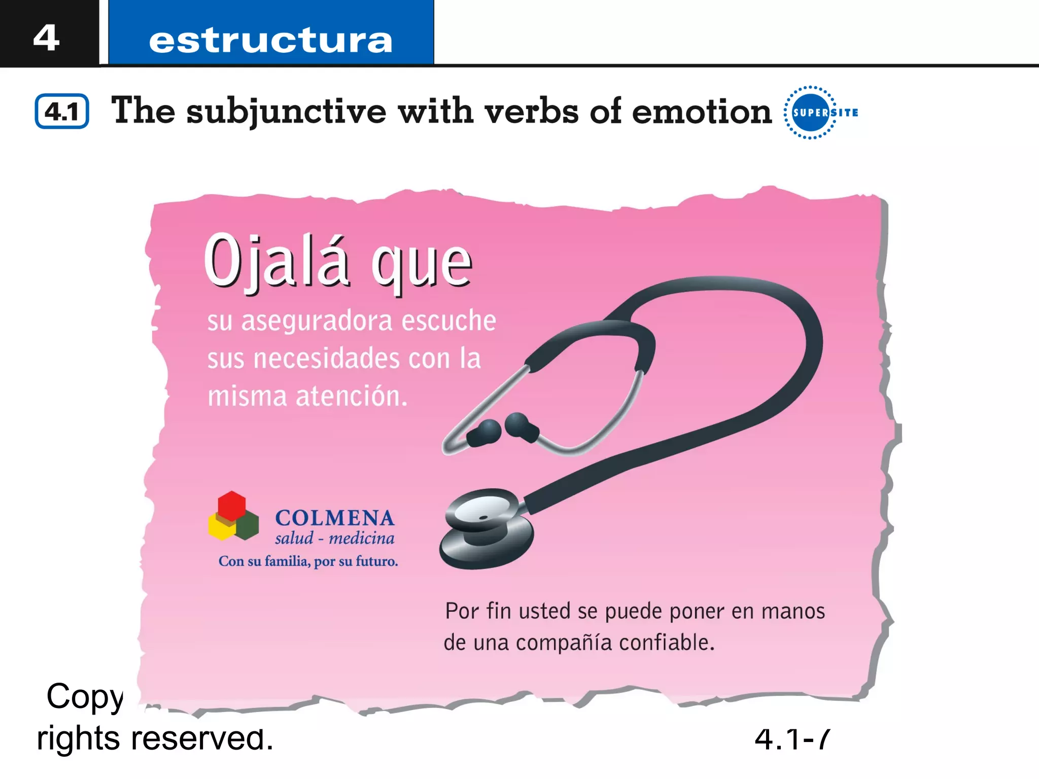 Subjuntivo para expresar emociones | PPT