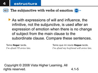Subjuntivo para expresar emociones | PPT