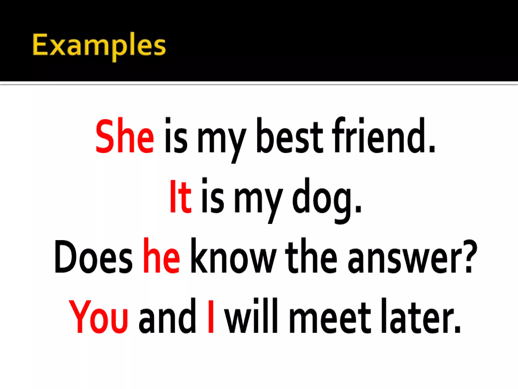 Subject.object Pronouns | PPT
