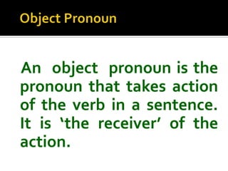 Subject.object Pronouns | PPT
