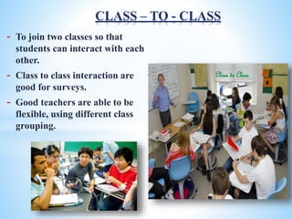 Diferent students groupings | PPTX | Homework and Study | Education