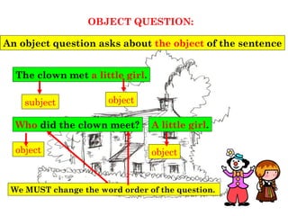 Subject and object . questions | PPT
