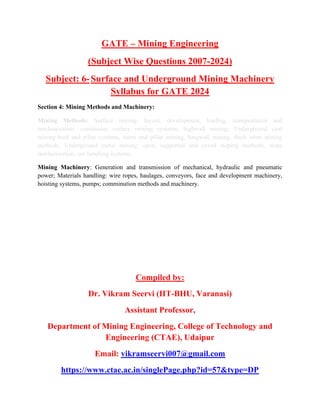 Subject-6 Surface and Underground Mining Machinery.pdf