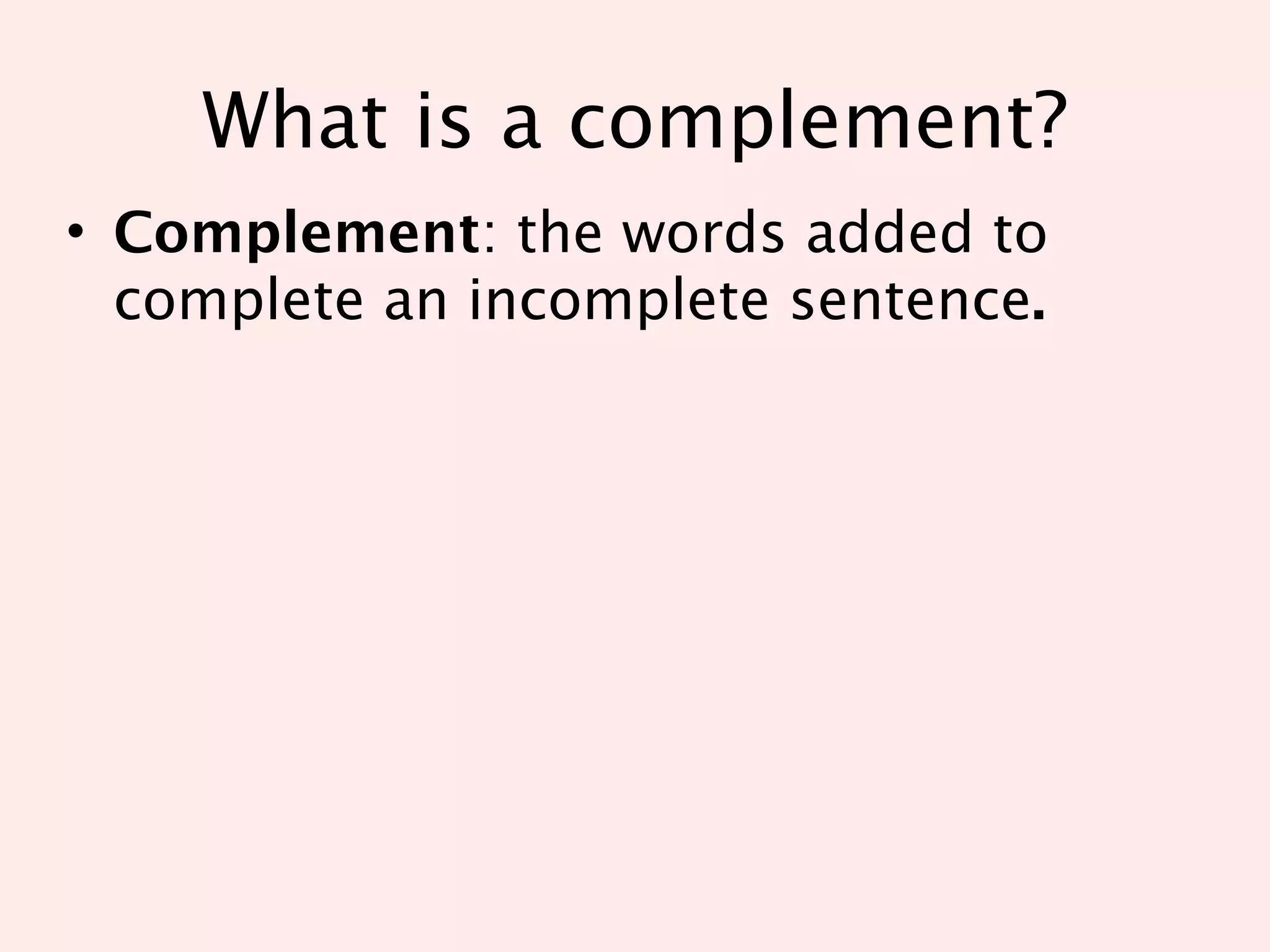 Subject And Object Complement Ppt 9753