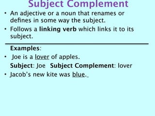 Subject and-object-complement | KEY