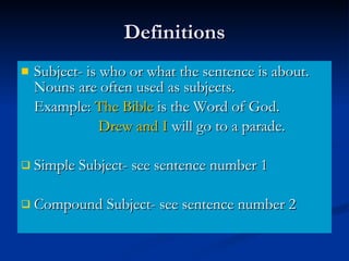 Subject And Predicate Pp | PPT