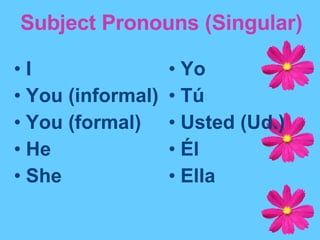 Subject Pronouns | PPT