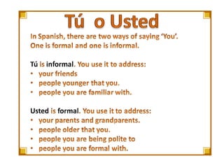 Subject Pronouns in Spanish | PPT