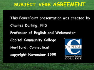 Subject Verb Agreement | PPT