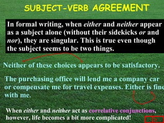 Subject Verb Agreement | PPT