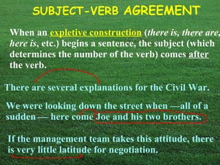 Subject Verb Agreement | PPT
