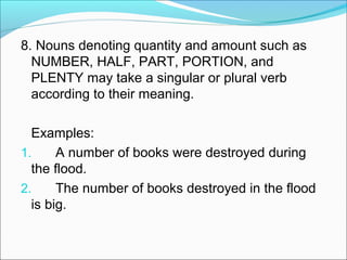Subject verb-agreement | PPT
