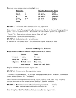 Subject verb-agreement | PDF