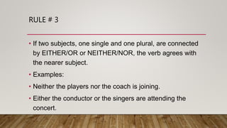 SUBJECT-VERB-AGREEMENT.pptx12345656556256529563 | PPT