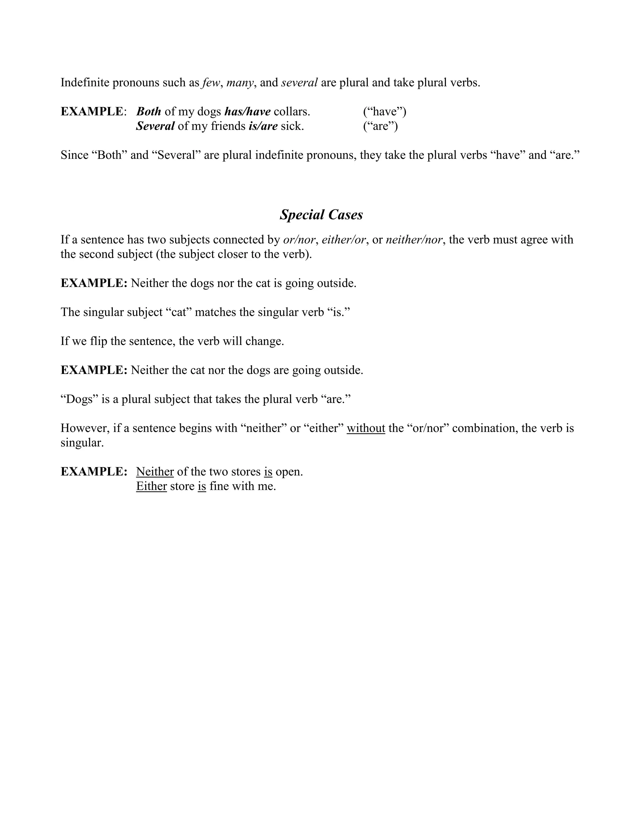 Subject Verb Agreement Grade 5 Lesson Pdf