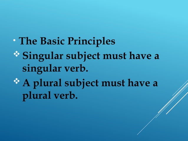 SUBJECT-VERB-AGREEMENT.English-Educational | PPTX