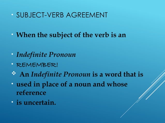 SUBJECT-VERB-AGREEMENT.English-Educational | PPTX