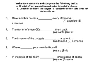 Subject verb agree | PPT