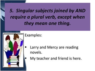 Subject verb agreement | PPTX
