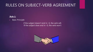 Subject verb agreement | PPTX