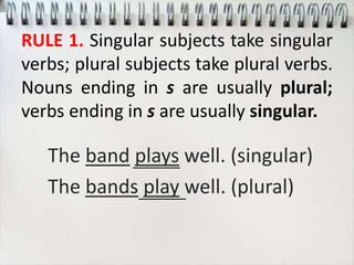 Subject-Verb Agreement | PPTX